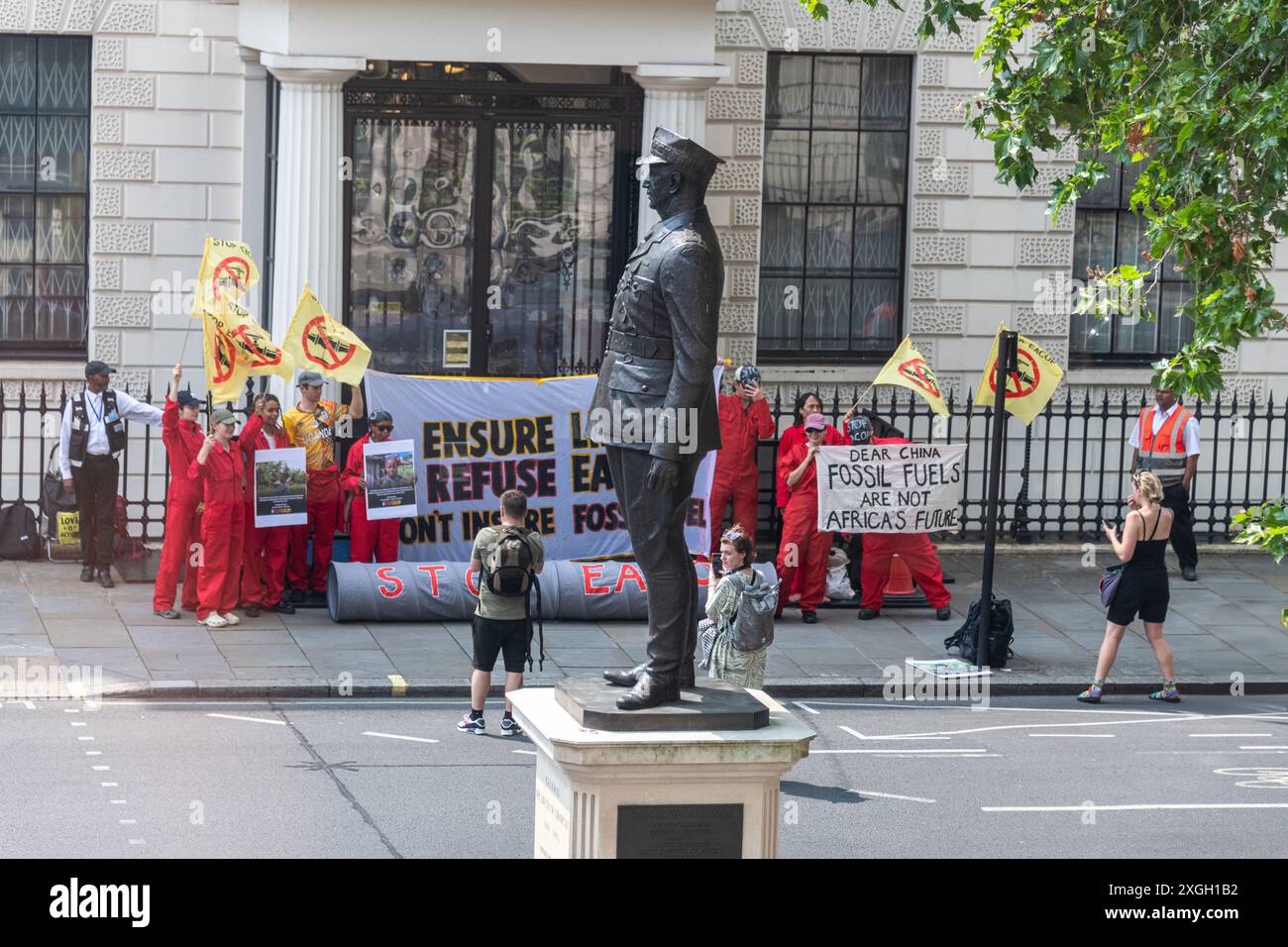 London chinese embassy protest hi-res stock photography and images - Alamy