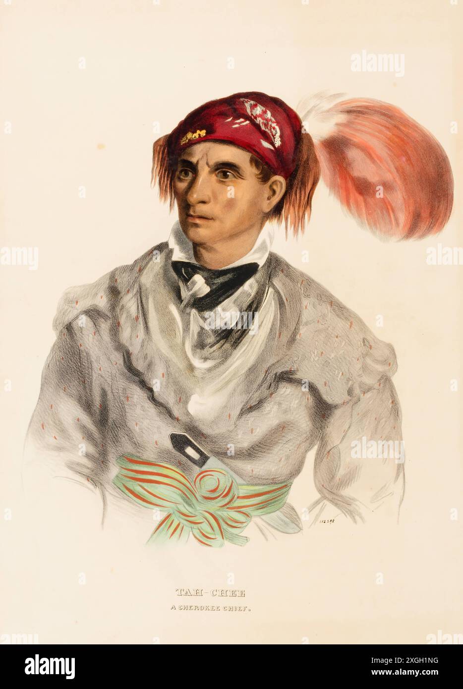 Tah-Chee Dutch, A Cherokee Chief 1837, Indianer, Historische ...