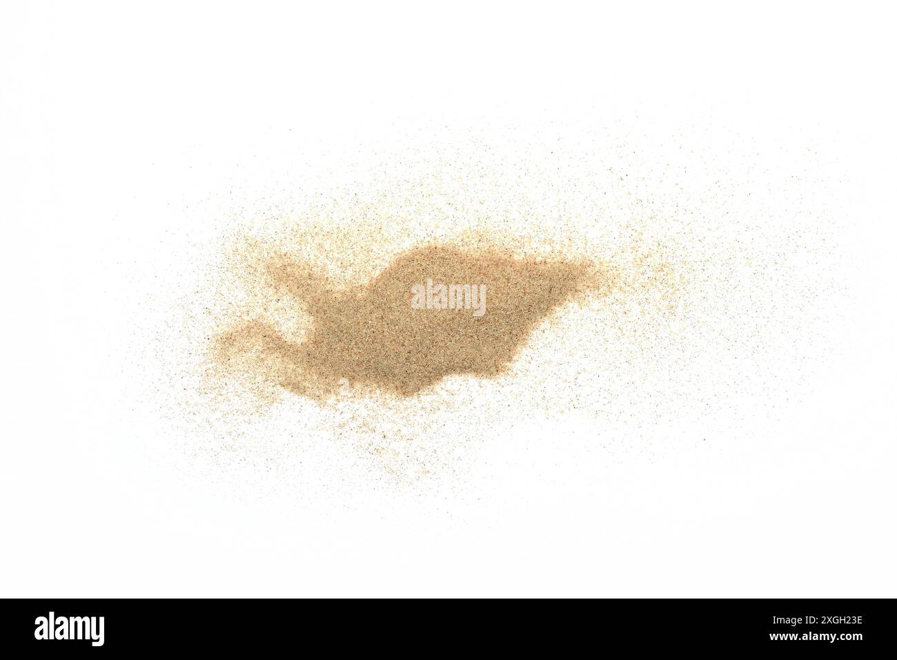 desert sand isolated on white background. desert sand explosion Stock ...