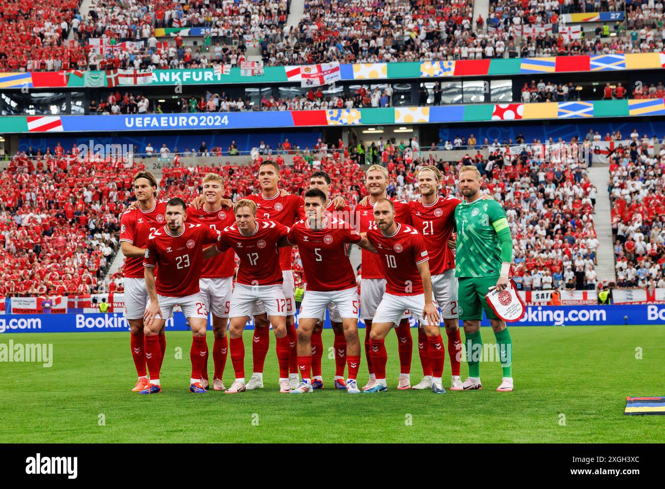 Frankfurt, Germany. 20th June, 2024. Team of Denmark seen during the ...