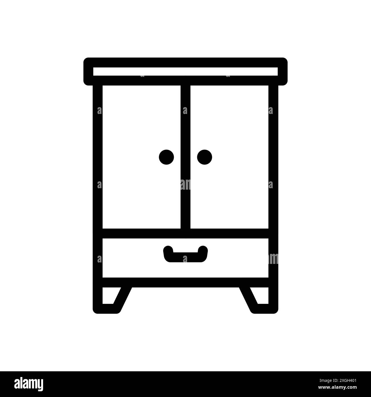 Cabinet icon vector logo set collection or bundle pack group Stock ...