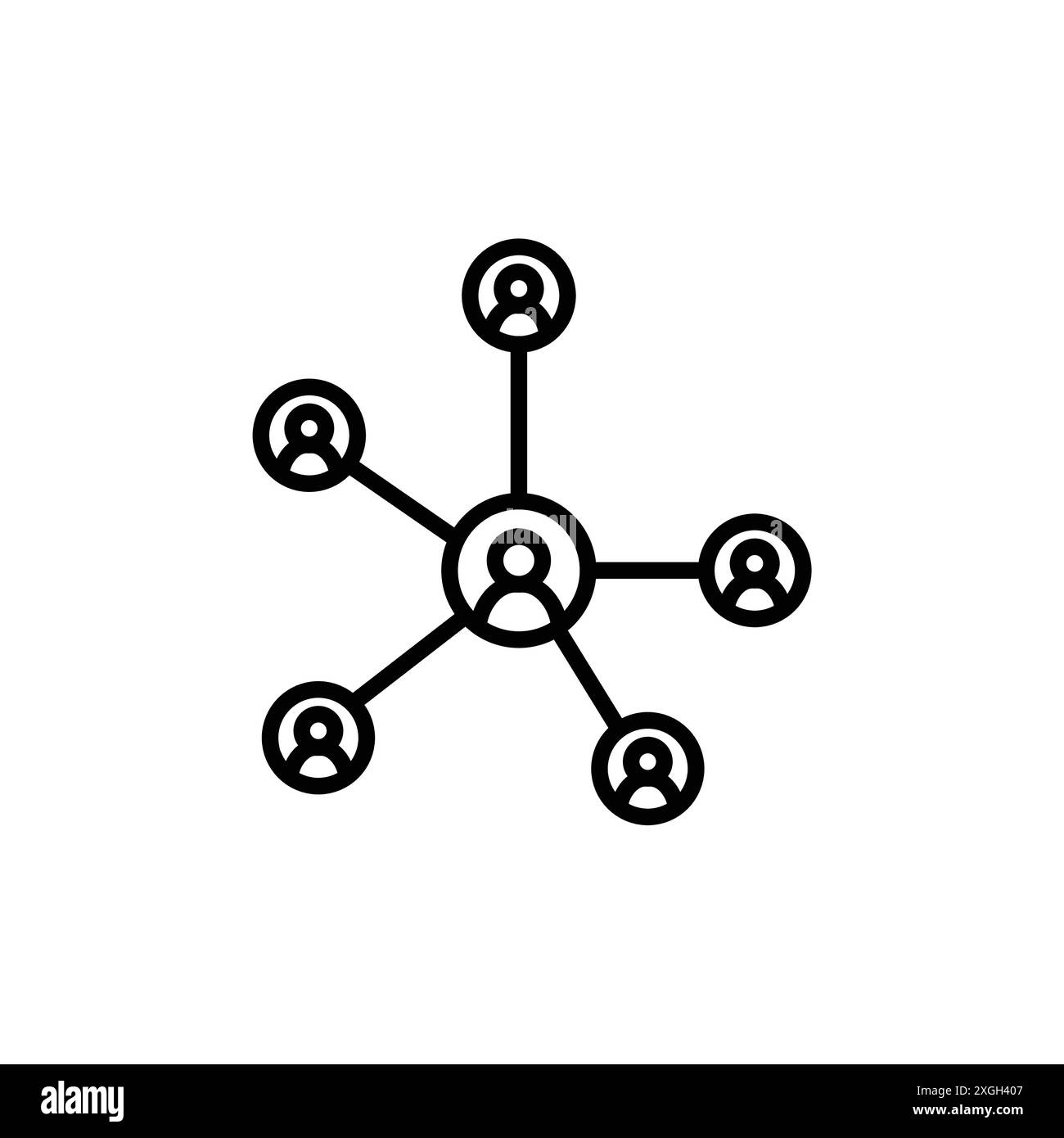 Chart network icon vector logo set collection or bundle pack group ...