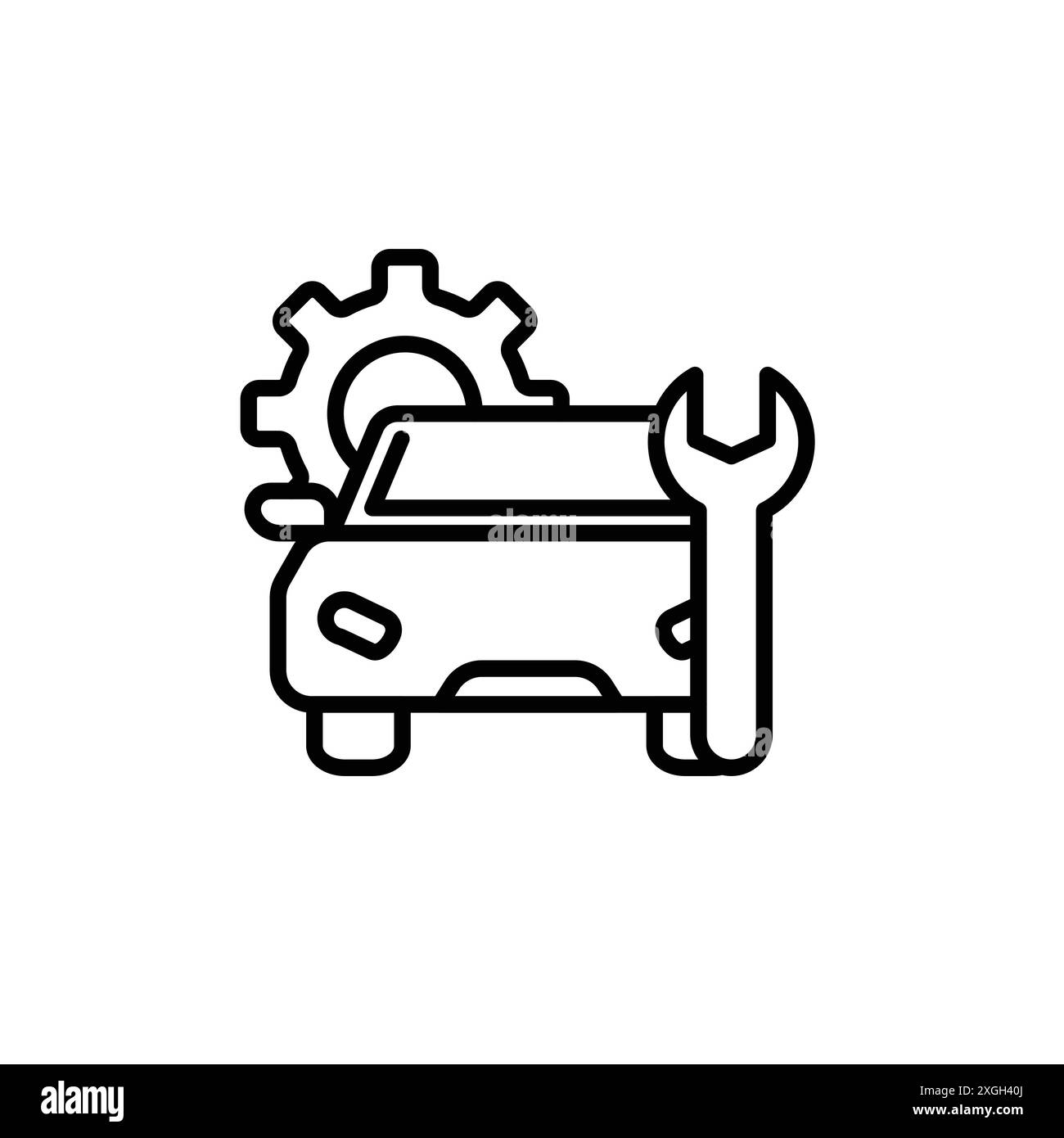 Car mechanic icon vector logo set collection or bundle pack group Stock ...
