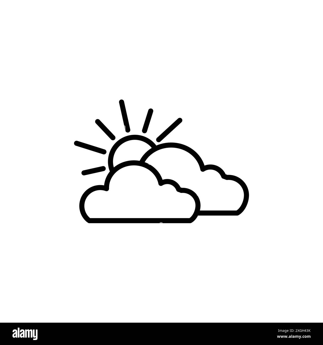 Cloud sun icon vector logo set collection or bundle pack group Stock Vector Image & Art - Alamy