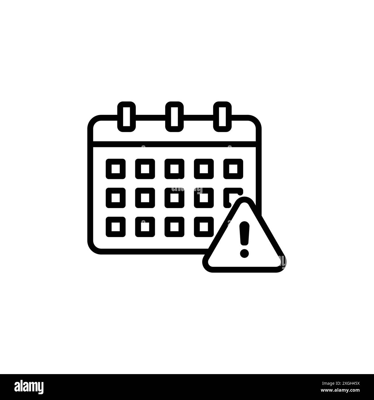 Calendar exclamation icon vector logo set collection or bundle pack ...