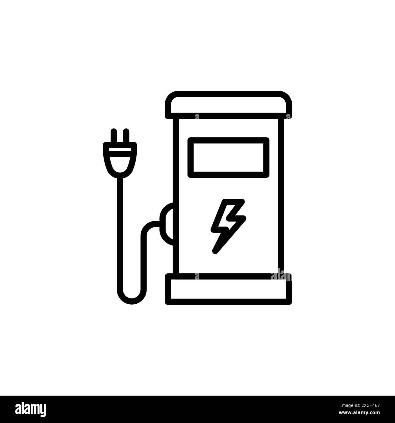 Charging station icon vector logo set collection or bundle pack group ...
