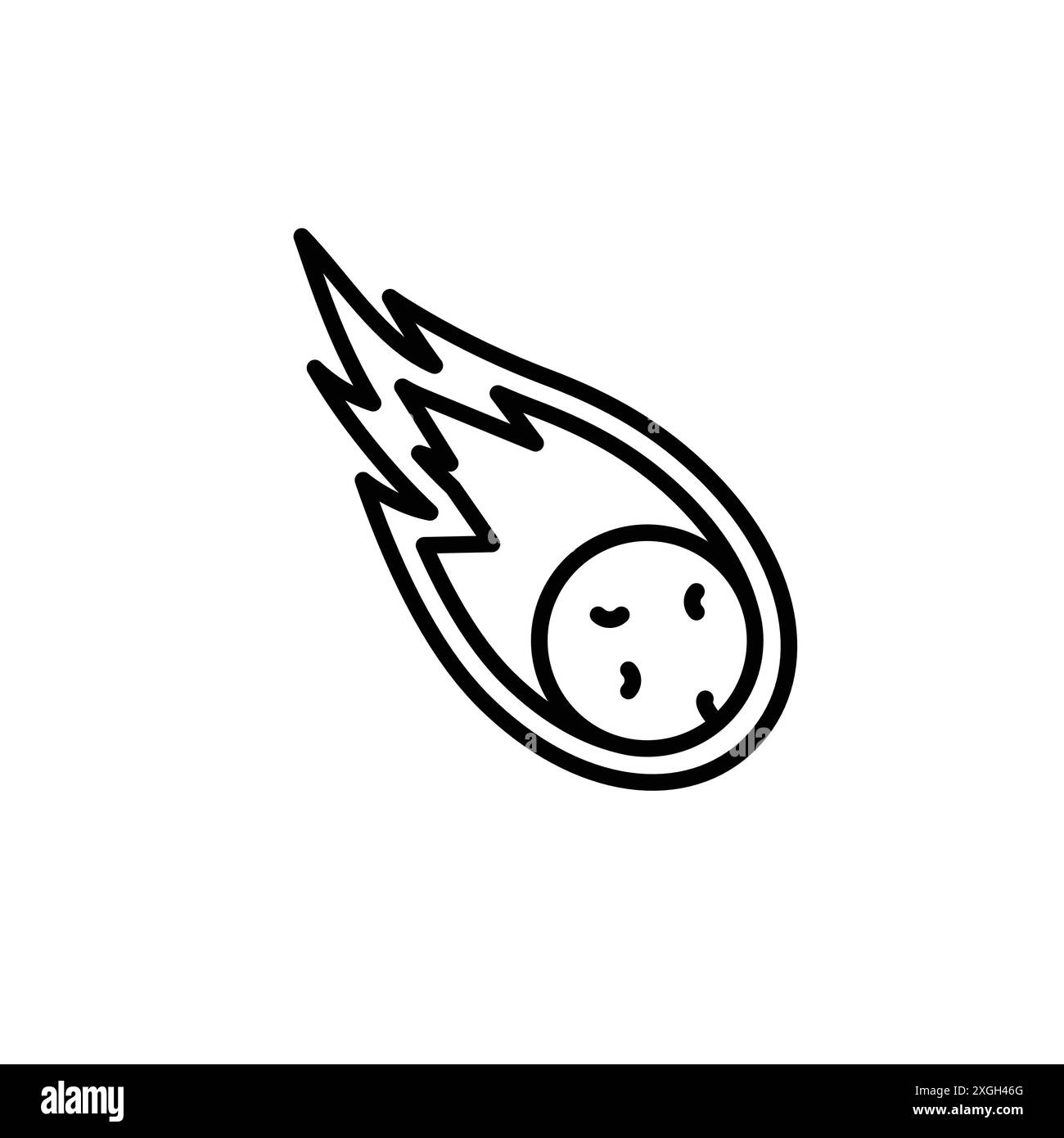 Comet fireball night sky Black and White Stock Photos & Images - Alamy