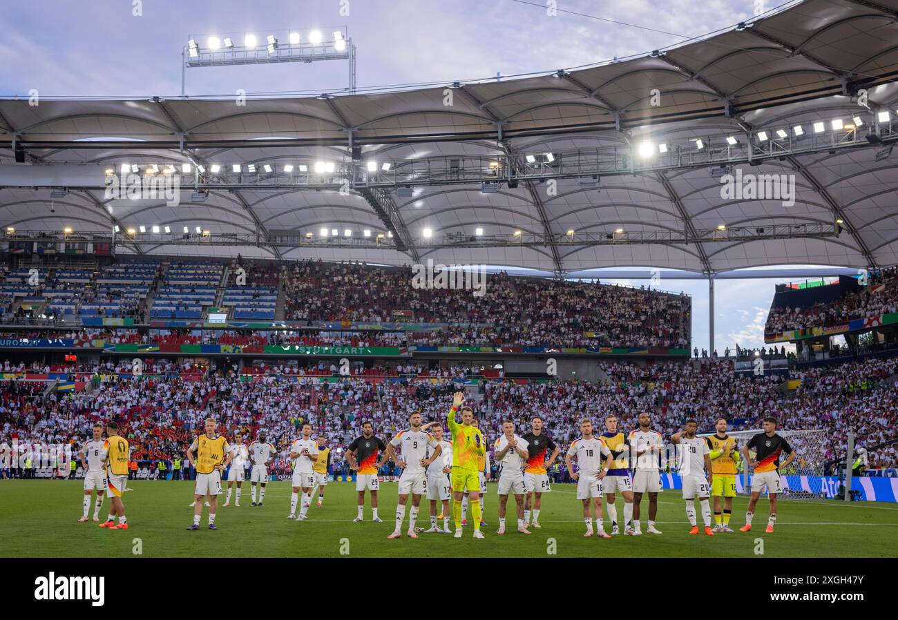 Stuttgart, Germany. 05th Jul 2024. Toni Kroos (DFB) Deniz Undav (DFB ...