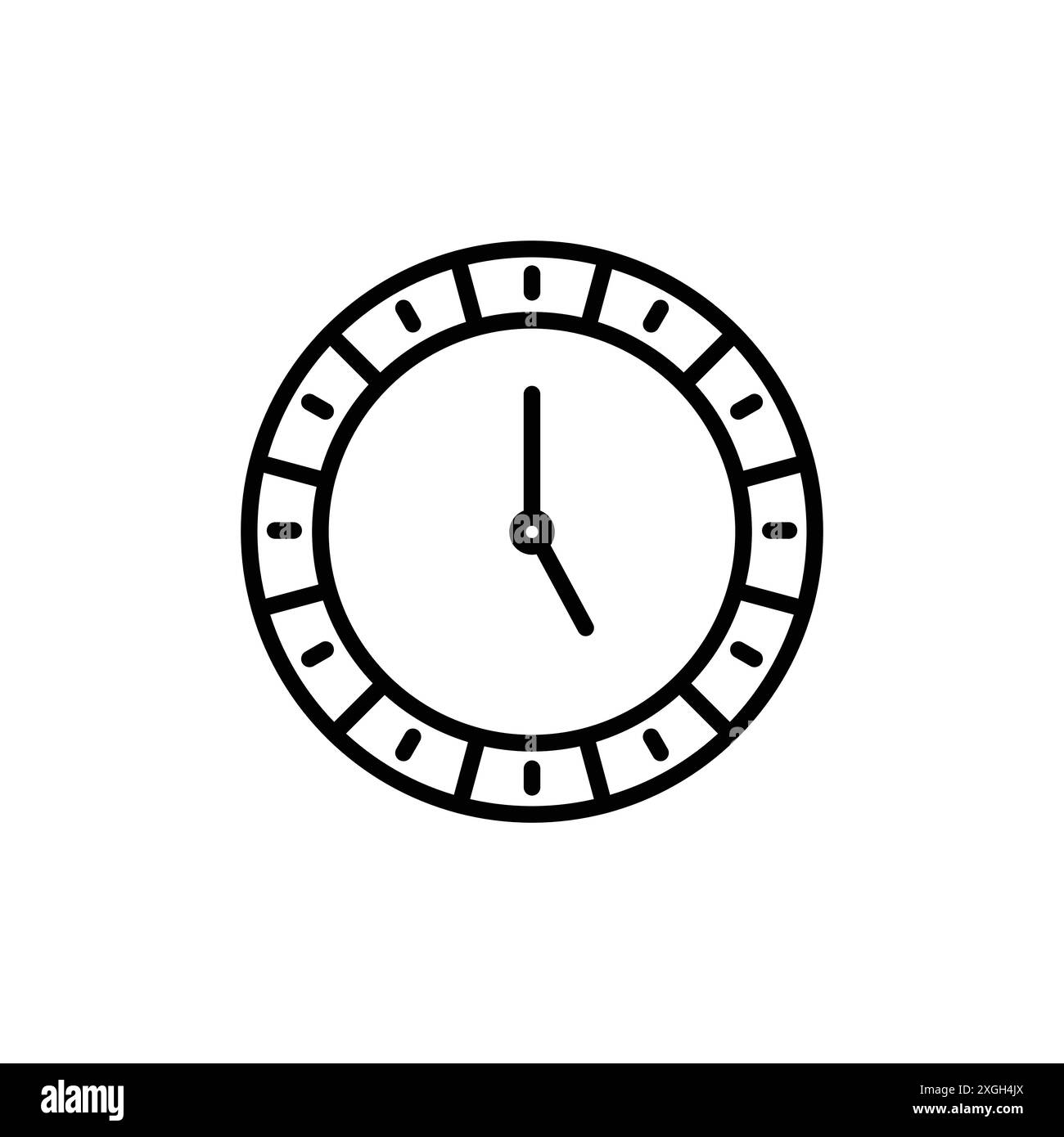 Clock-five icon vector logo set collection or bundle pack group Stock ...