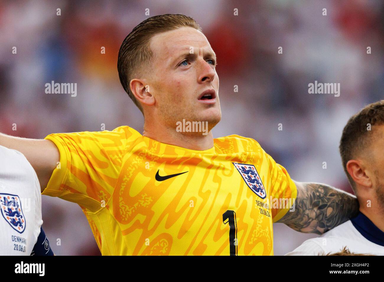 Frankfurt, Germany. 20th June, 2024. Jordan Pickford (England) seen ...