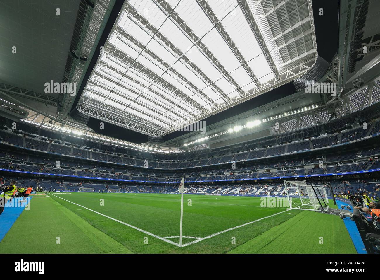 A general view of the inside of at Real Madrid's Santiago Bernabeu ...