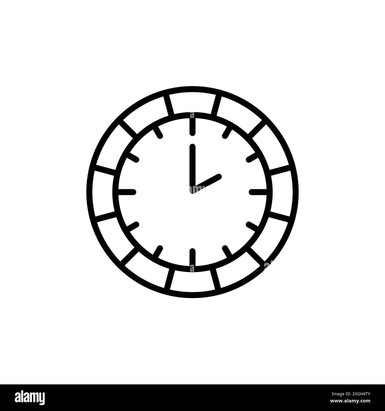 Clock two icon vector logo set collection or bundle pack group Stock ...