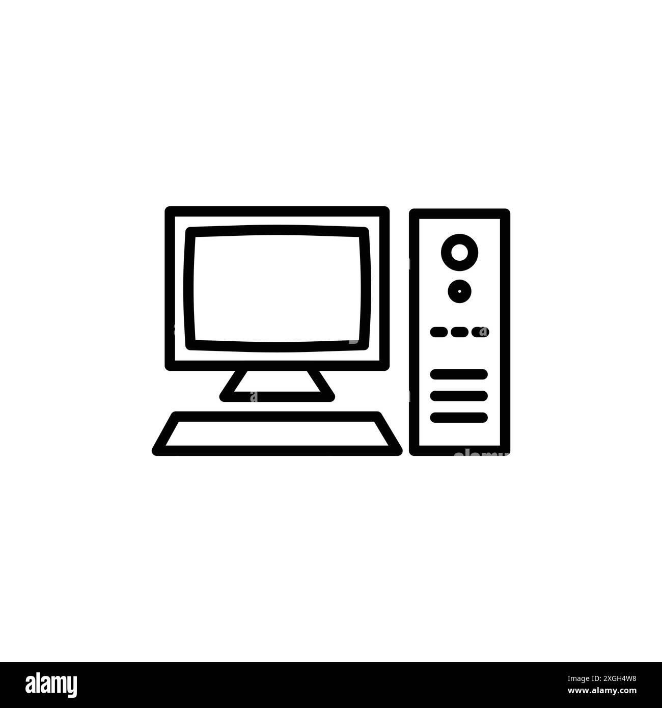 Computer icon vector logo set collection or bundle pack group Stock ...