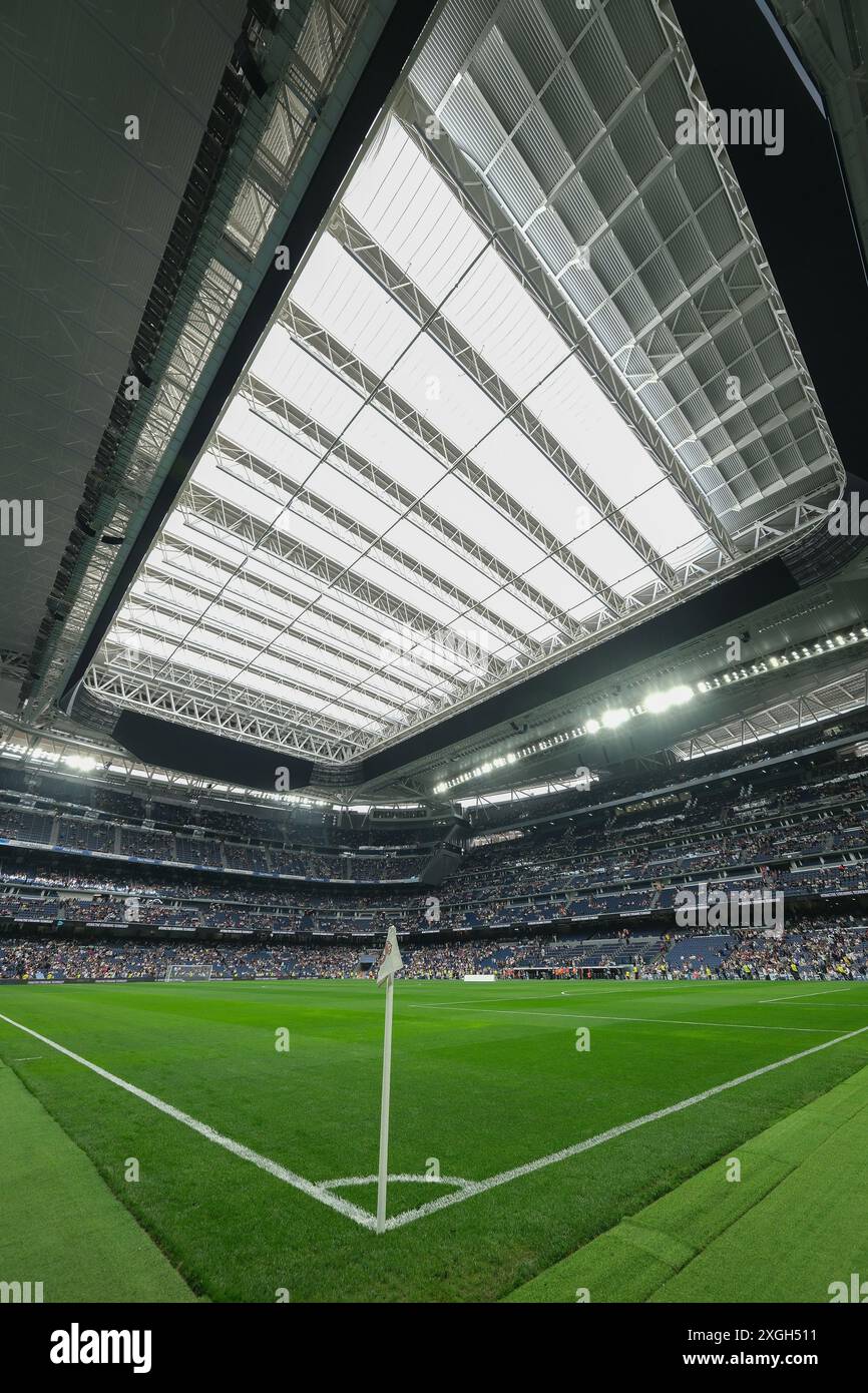 A general view of the inside of at Real Madrid's Santiago Bernabeu ...
