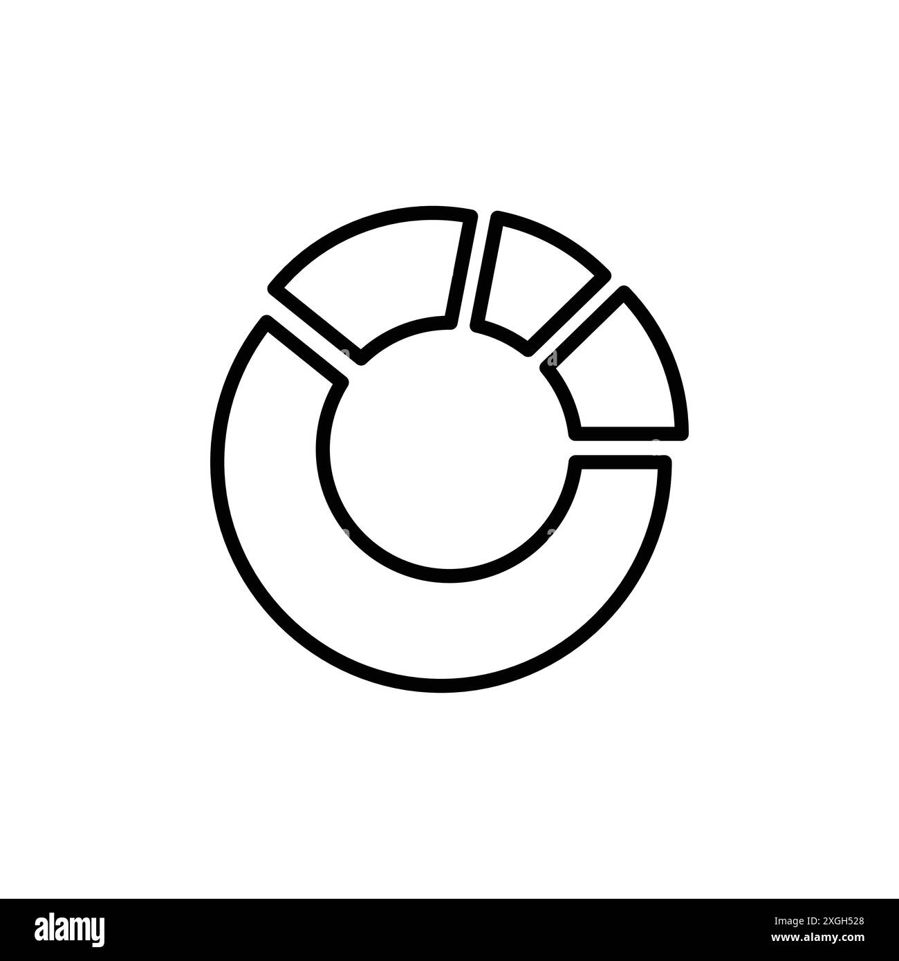 Chart pie icon vector logo set collection or bundle pack group Stock ...