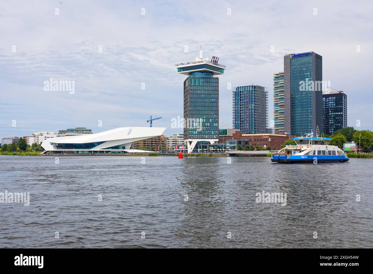 Amsterdam, The Netherlands – June 20, 2024: Overhoeks quarter with EYE ...
