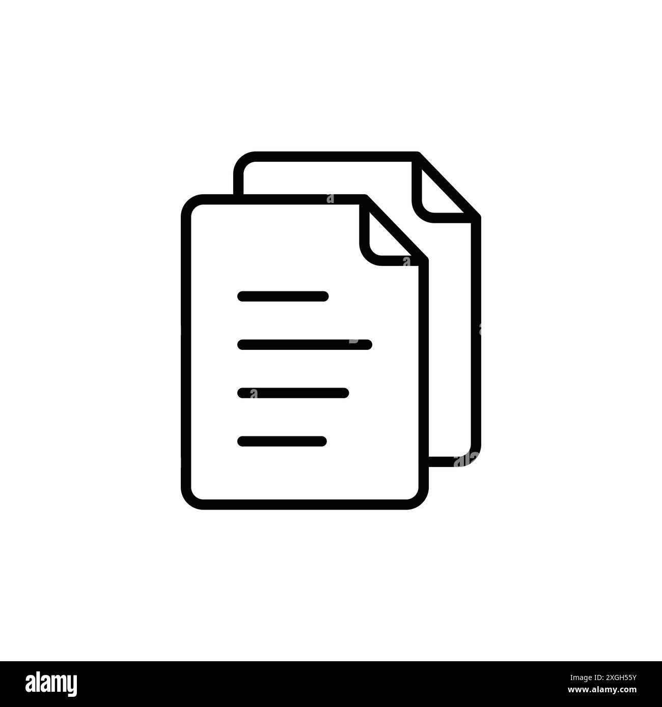 Duplicate icon vector logo set collection or bundle pack group Stock ...