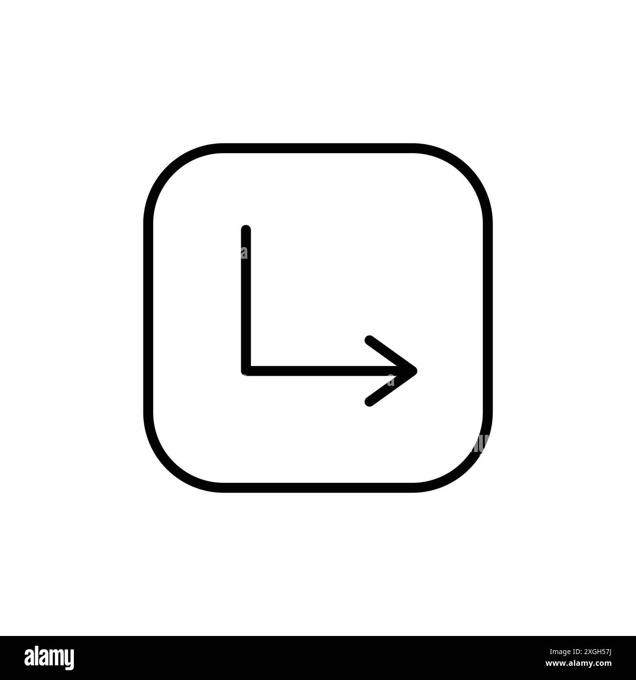 Enter push button icon vector Black and White Stock Photos & Images - Alamy