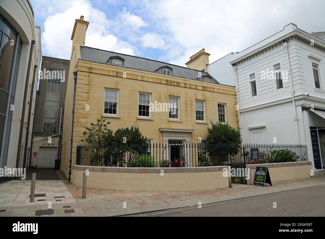Georgian House Museum at Saint Helier in the Bailiwick of Jersey Stock ...