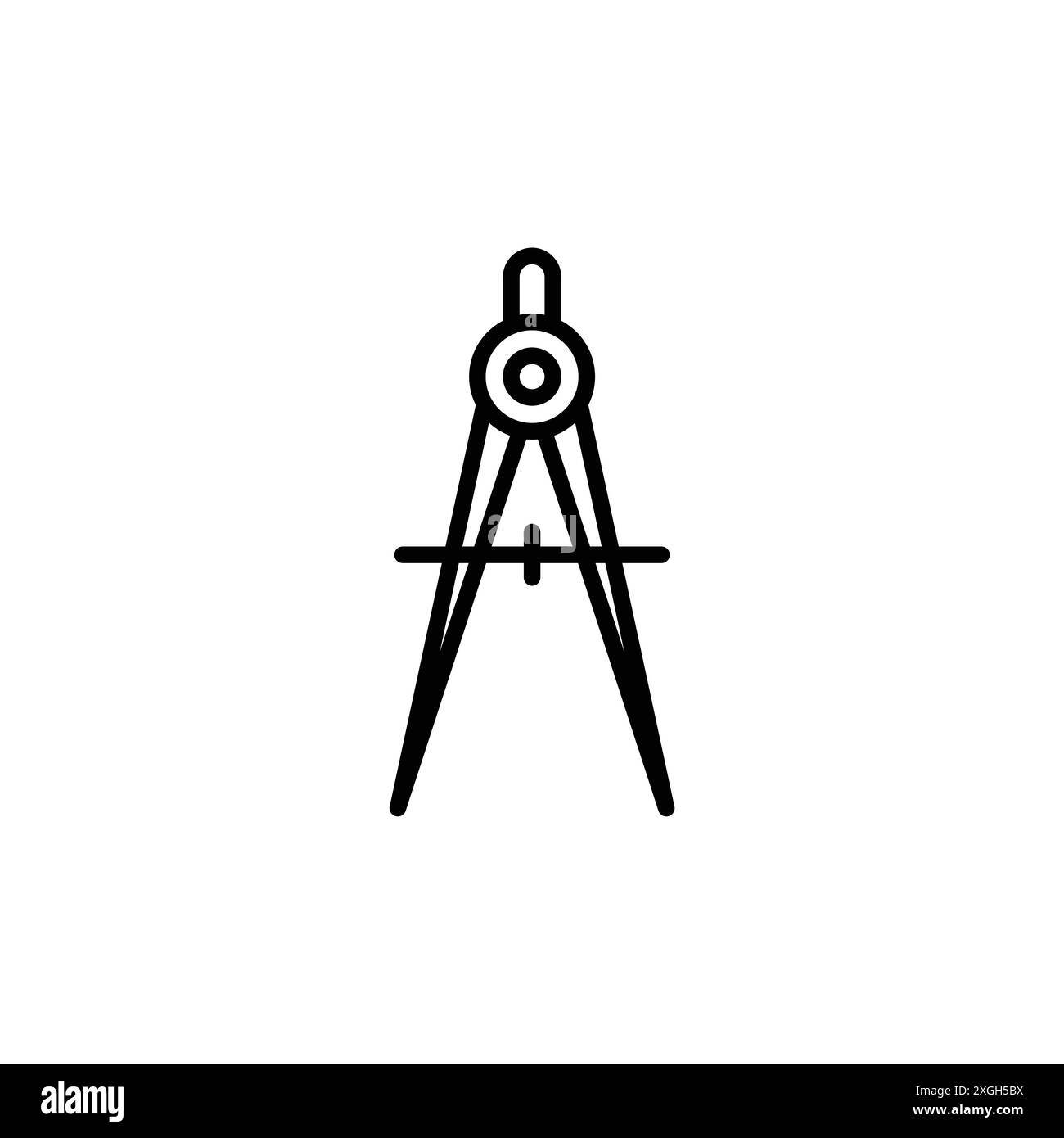 Drafting compass icon vector logo set collection or bundle pack group ...