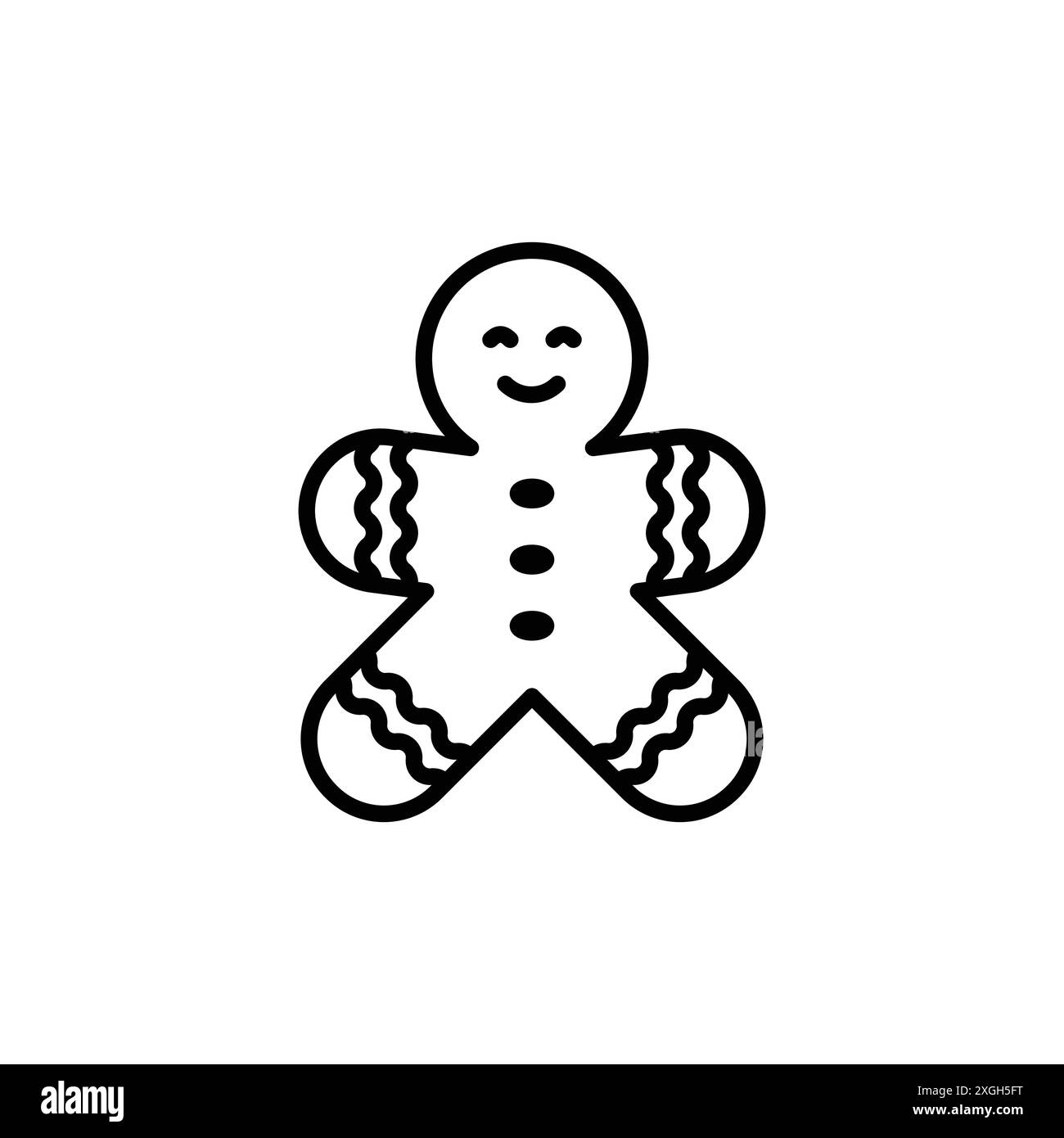 Gingerbread man clipart Black and White Stock Photos & Images - Alamy