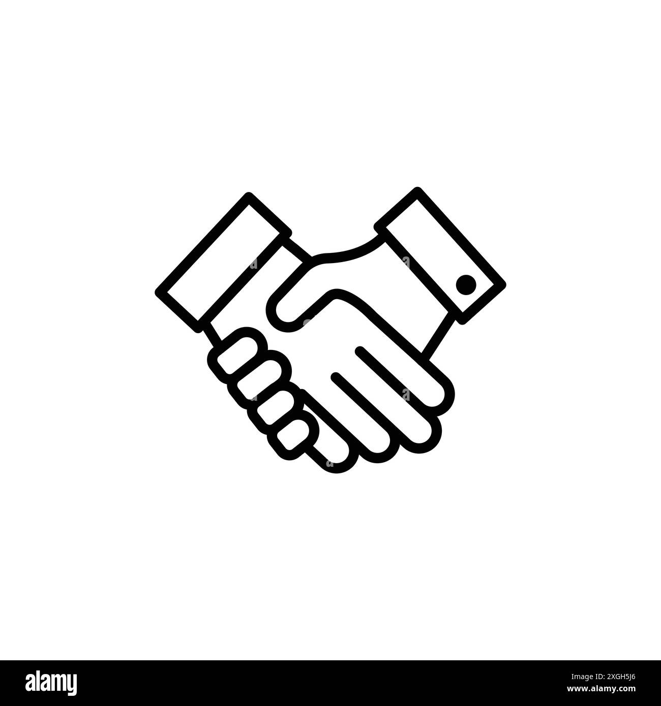 Handshake icon vector logo set collection or bundle pack group Stock ...