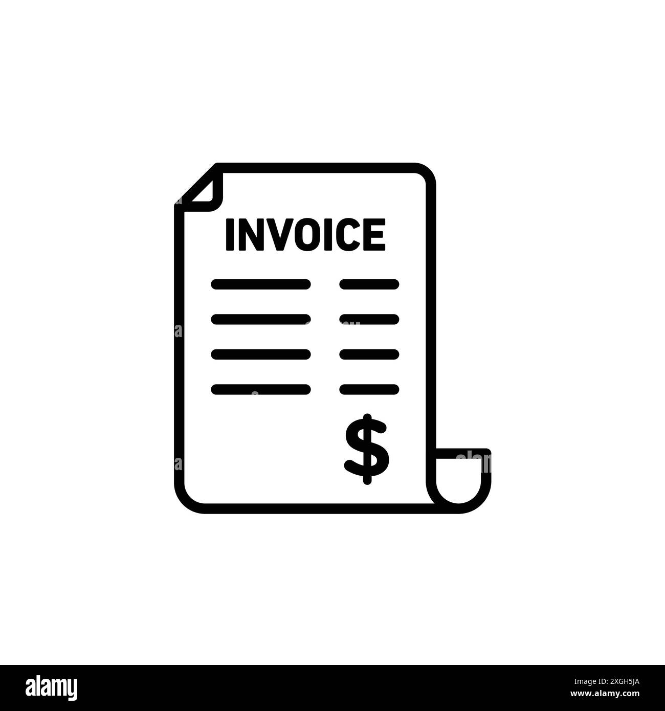 Invoice check list money dollar hi-res stock photography and images - Alamy