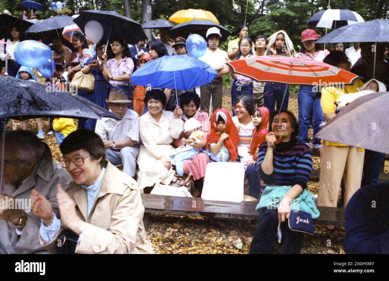 Spectators during a Filipino parade in Washington D.C., U.S.A., 1982 ...