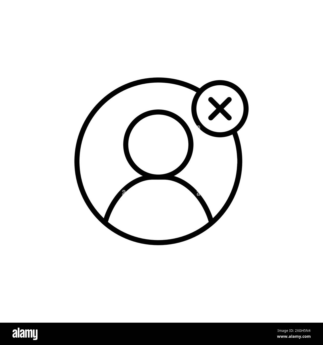 Delete user icon vector logo set collection or bundle pack group Stock Vector Image & Art - Alamy