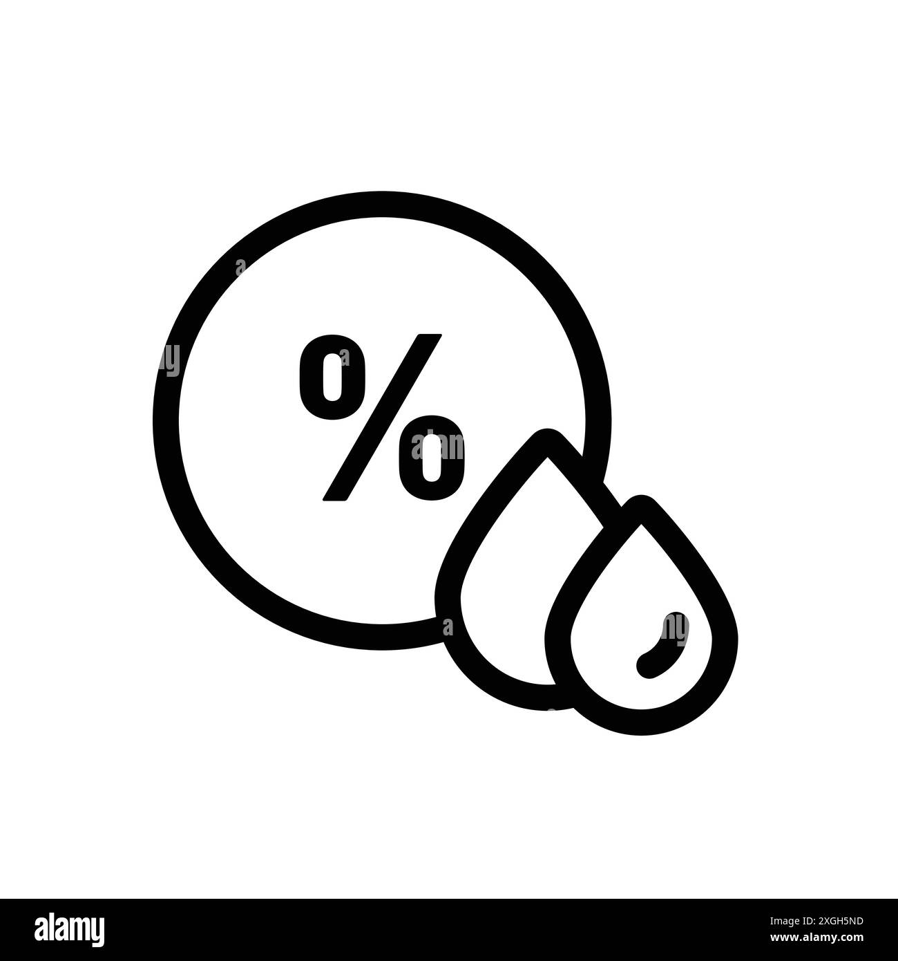 Humidity icon vector logo set collection or bundle pack group Stock ...