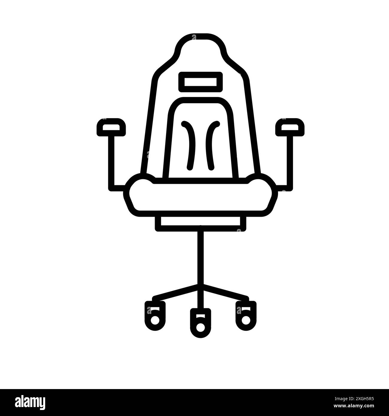 Gaming chair icon vector logo set collection or bundle pack group Stock ...