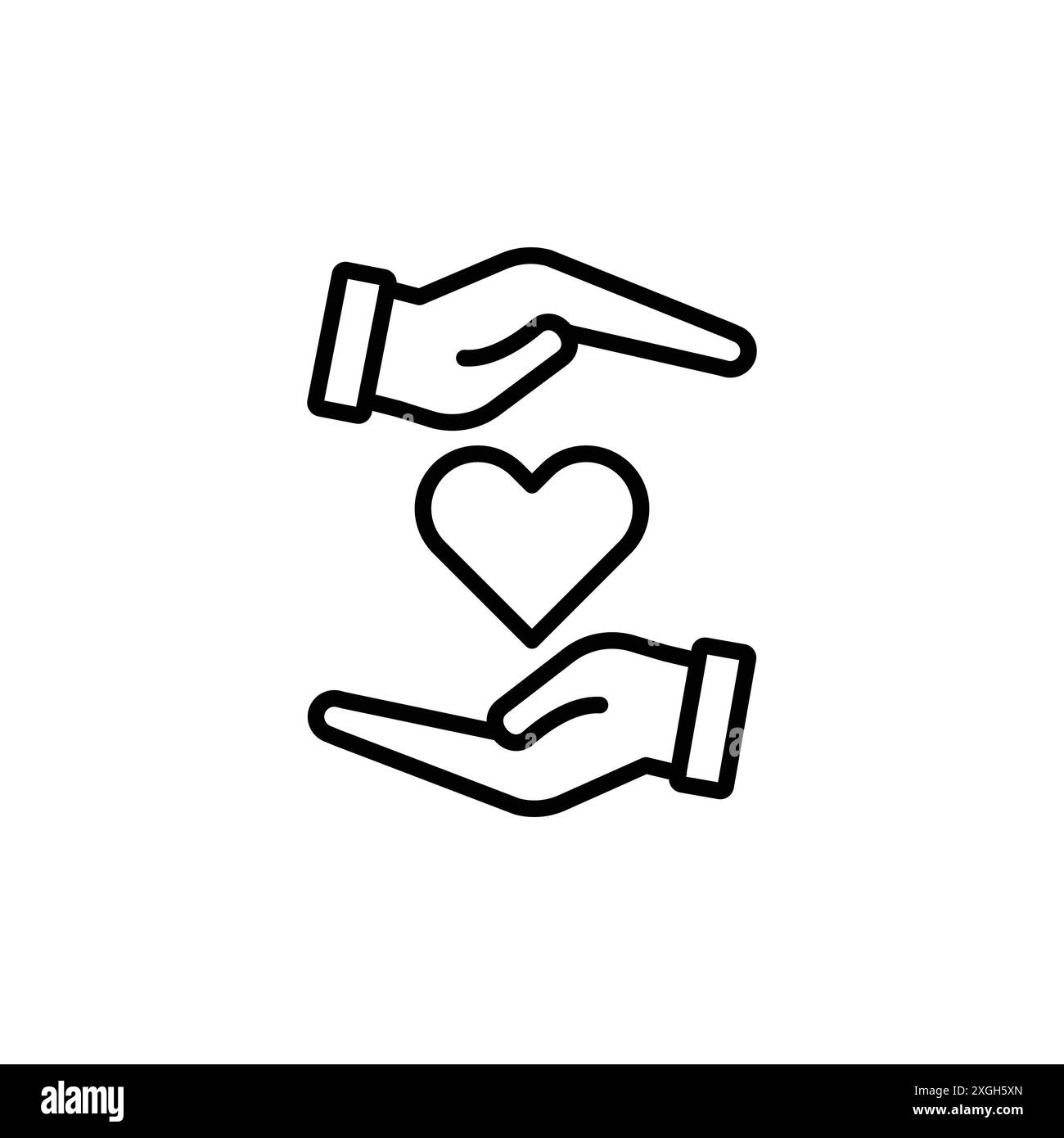 Hand holding heart icon vector logo set collection or bundle pack group ...