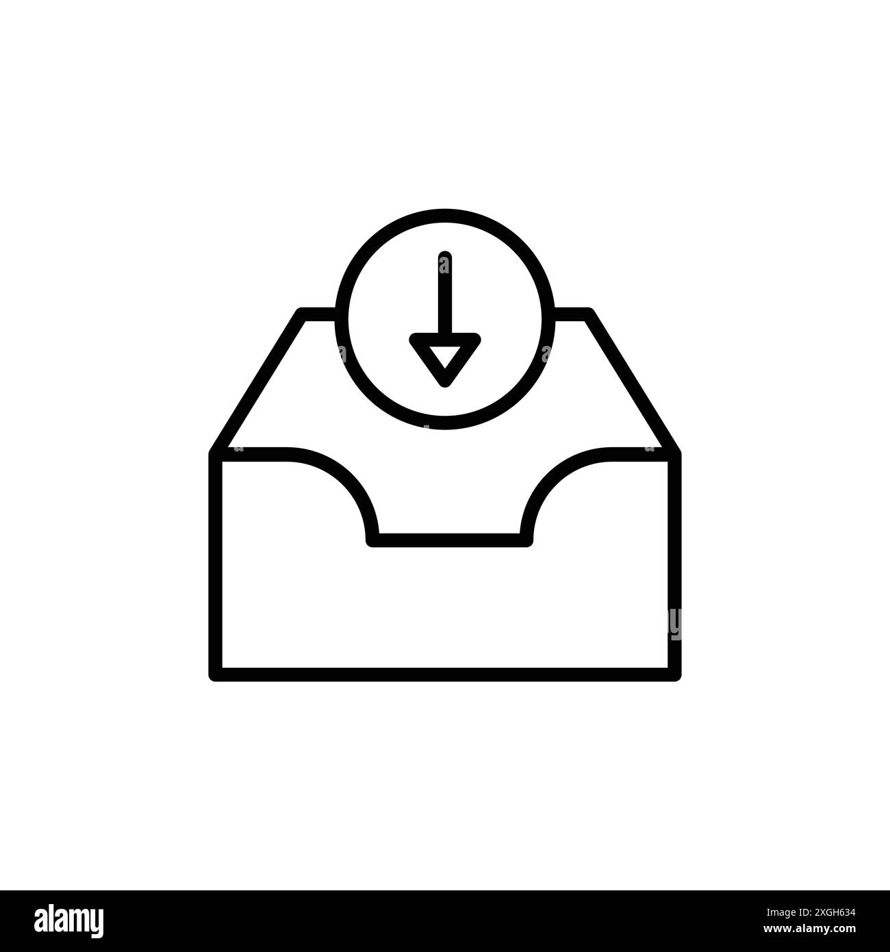 Inbox icon vector logo set collection or bundle pack group Stock Vector Image & Art - Alamy