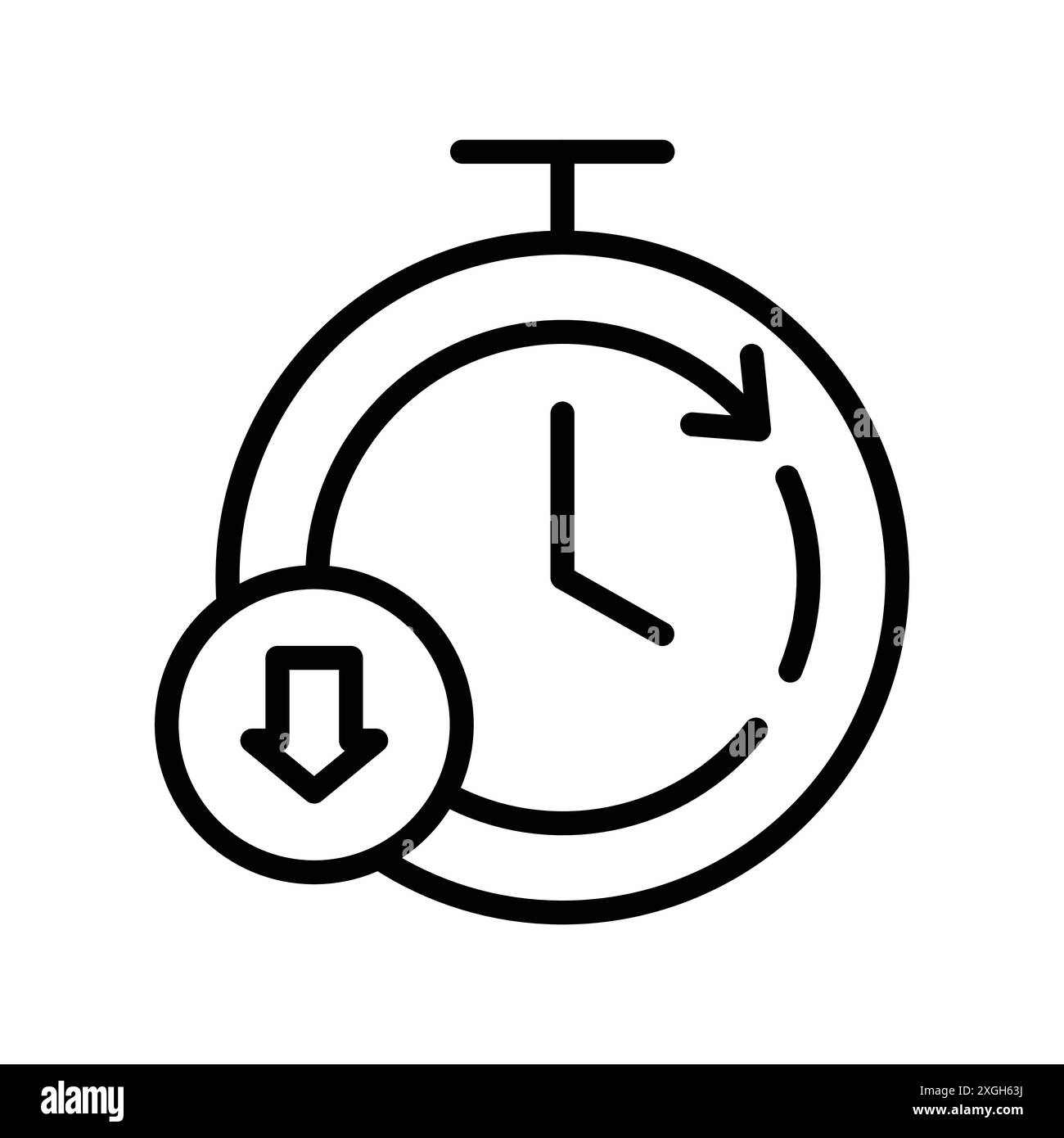 Down time icon vector logo set collection or bundle pack group Stock ...
