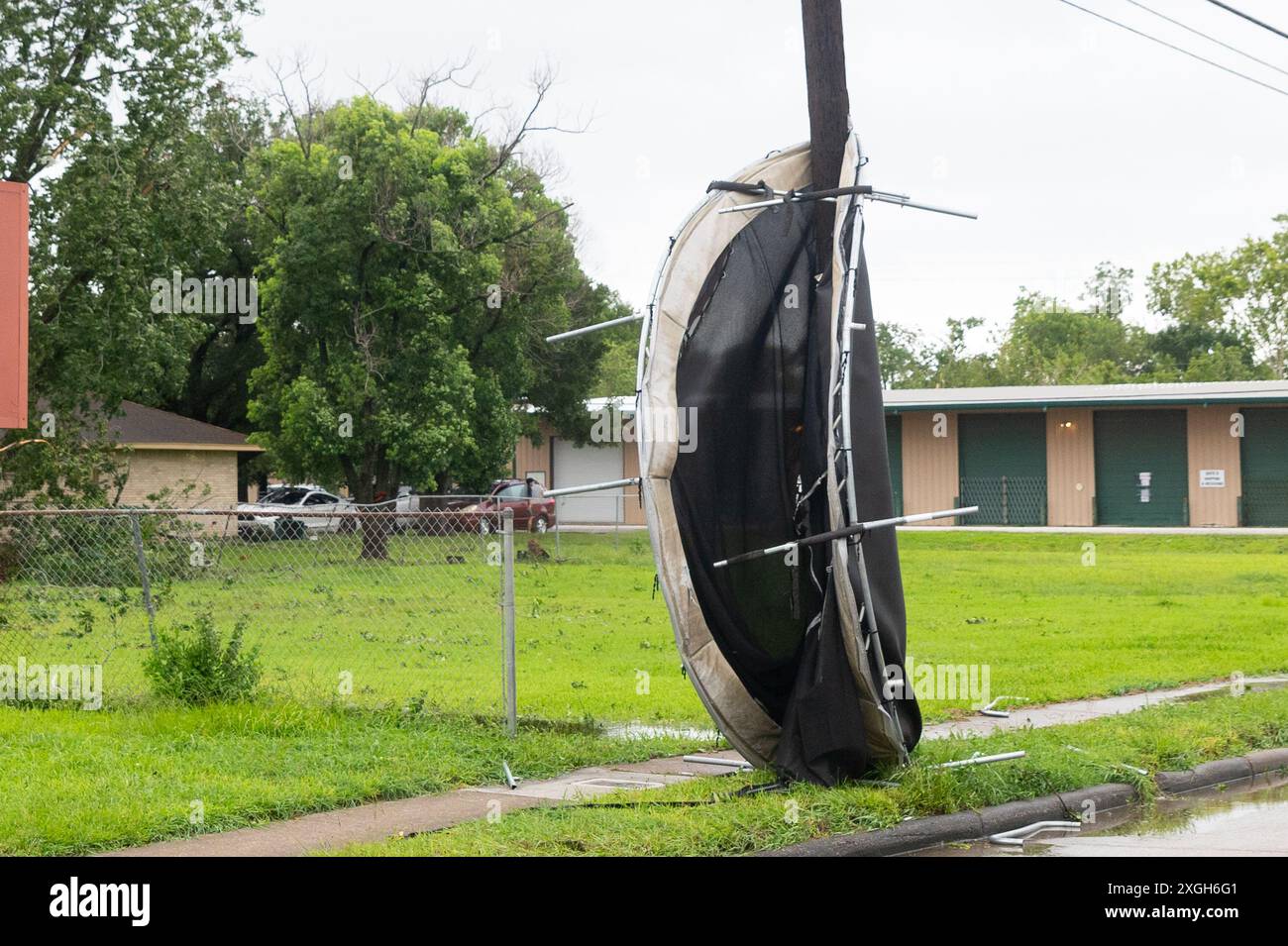Pasadena, USA. 08th July, 2024. The destruction left behind from ...