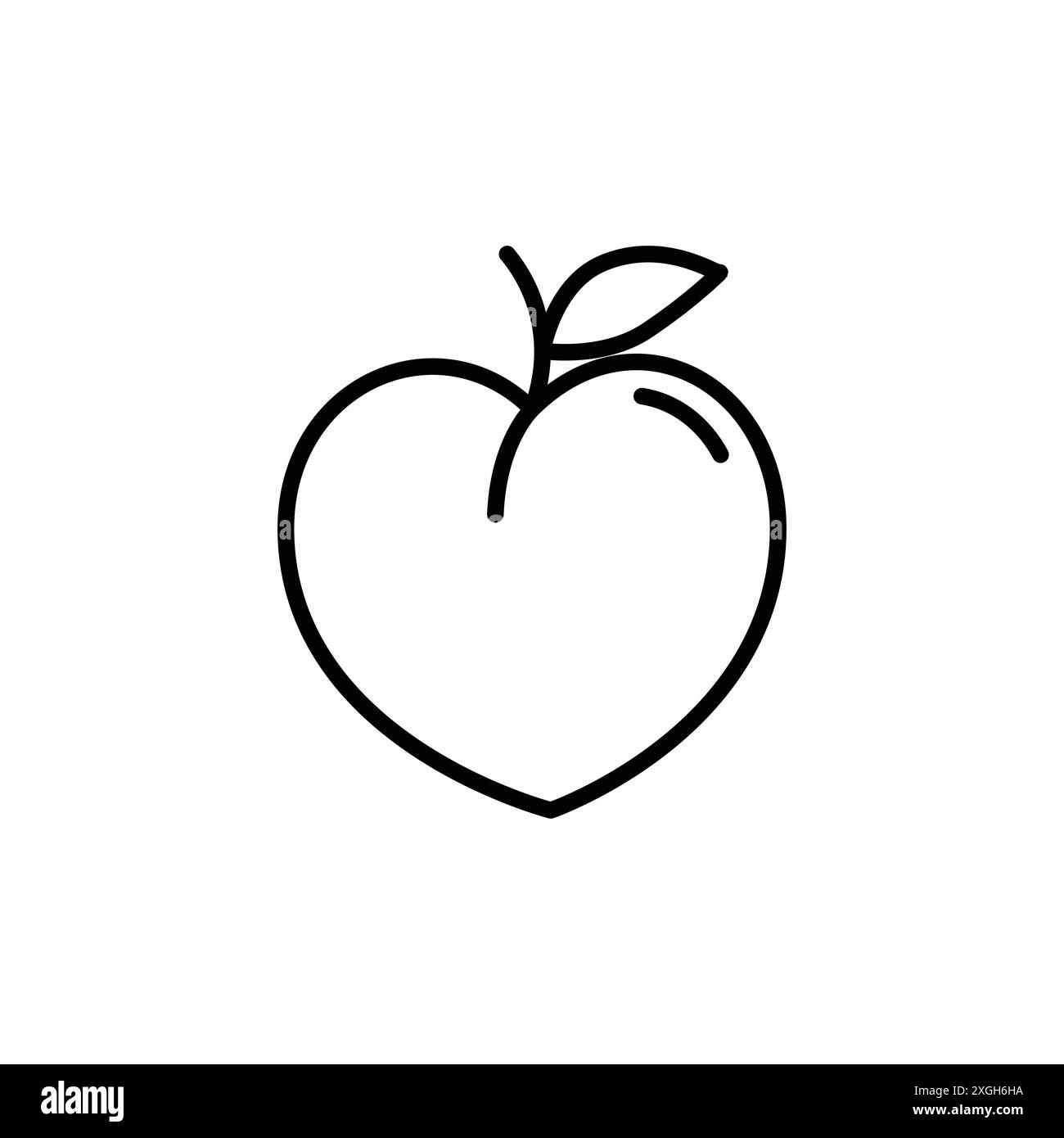 Peach icon vector logo set collection or bundle pack group Stock Vector ...