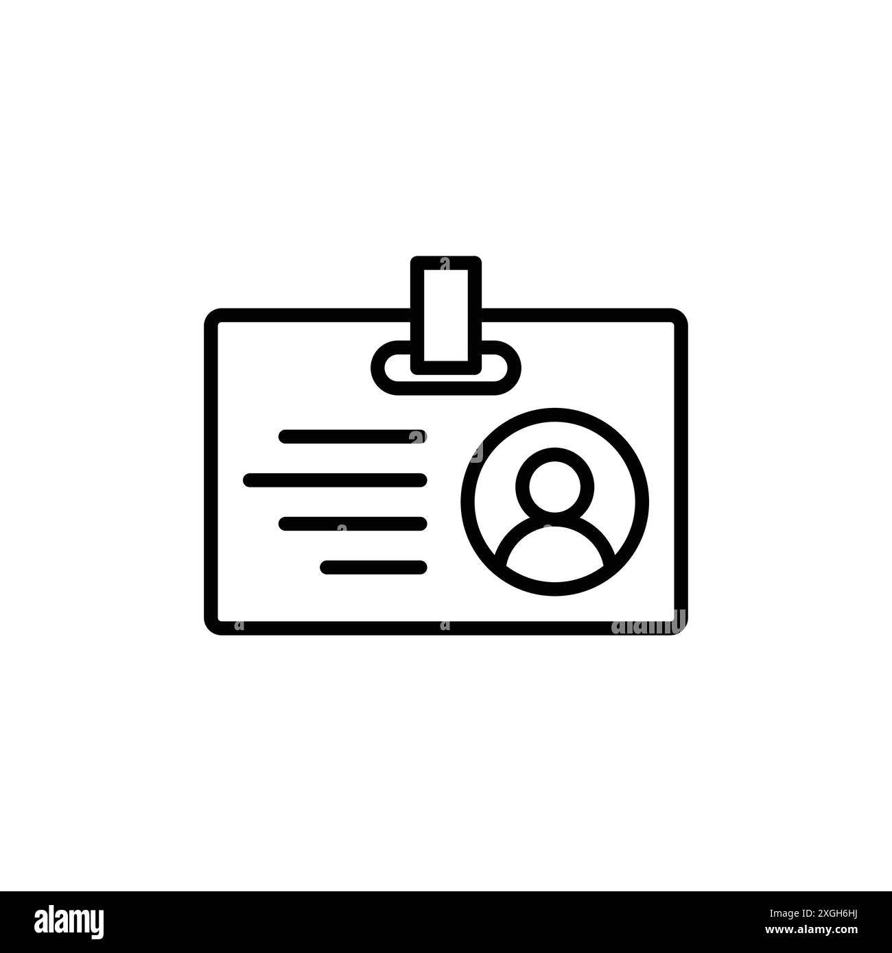 Id badge icon hi-res stock photography and images - Alamy