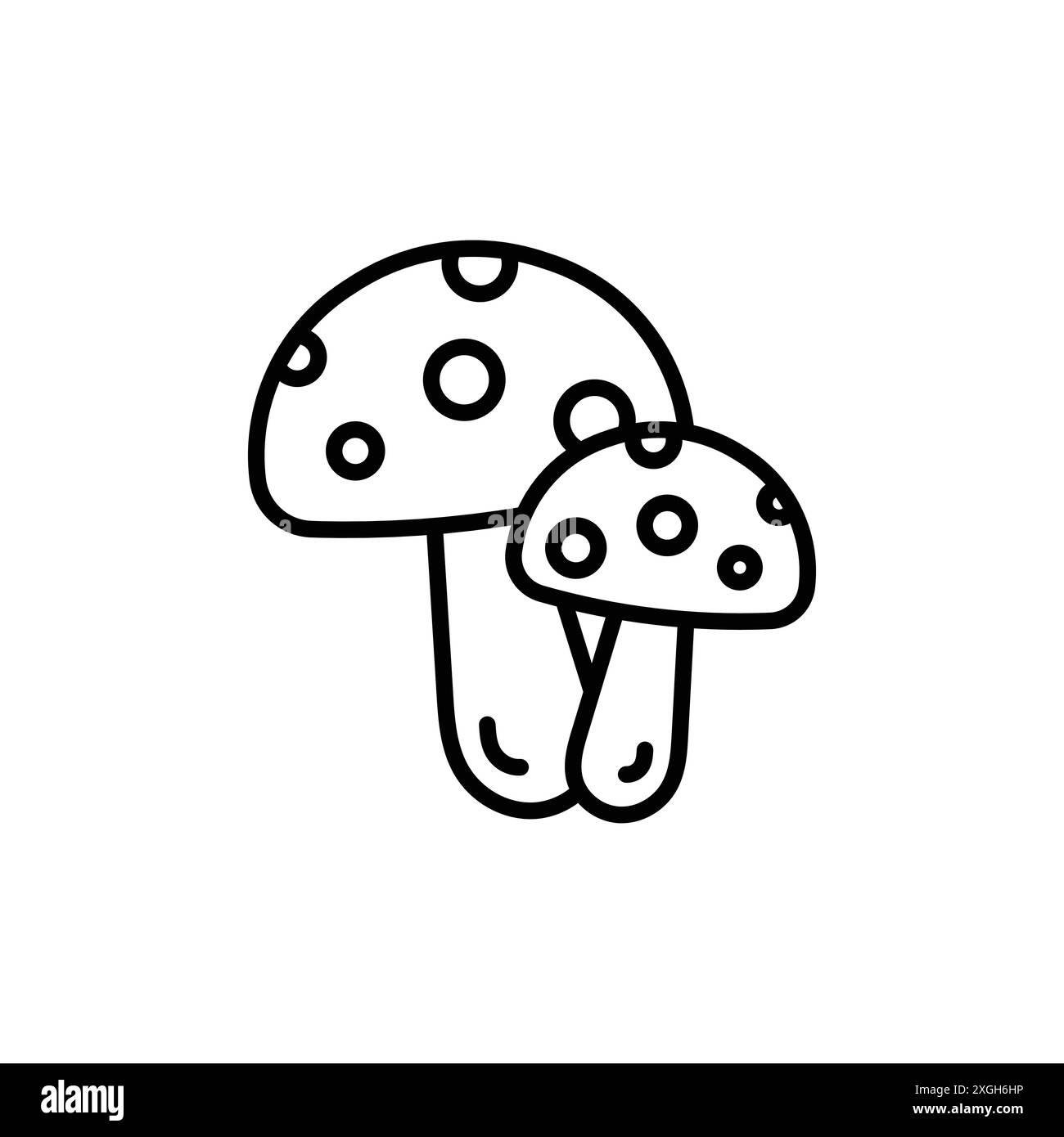 Toxic mushroom icon simple Stock Vector Images - Alamy