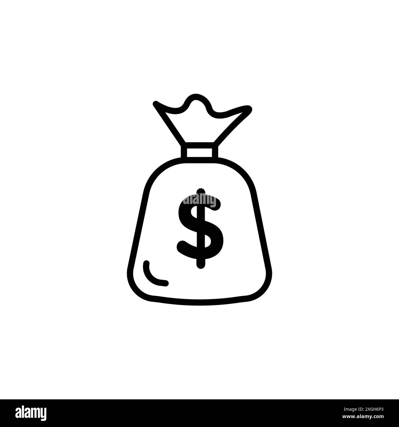 Money bag icon vector logo set collection or bundle pack group Stock ...