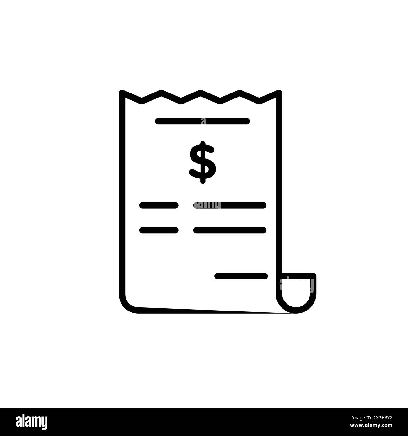 Receipt icon vector logo set collection or bundle pack group Stock ...