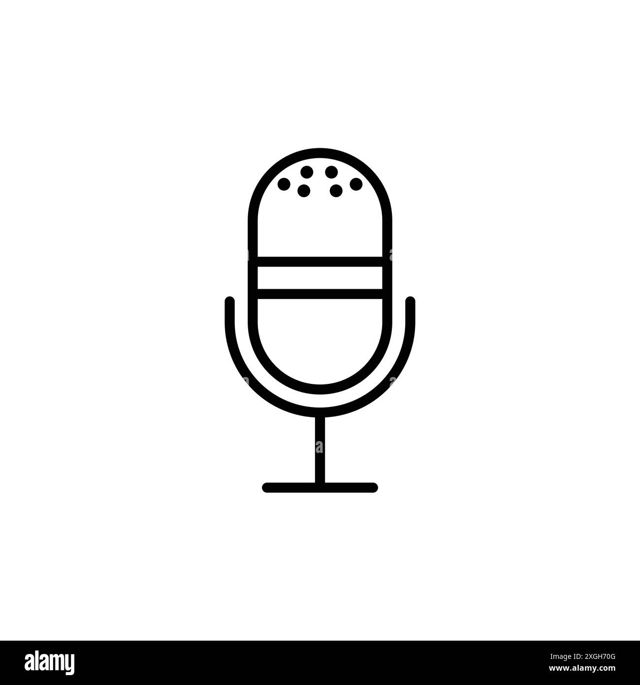 Microphone icon vector logo set collection or bundle pack group Stock ...