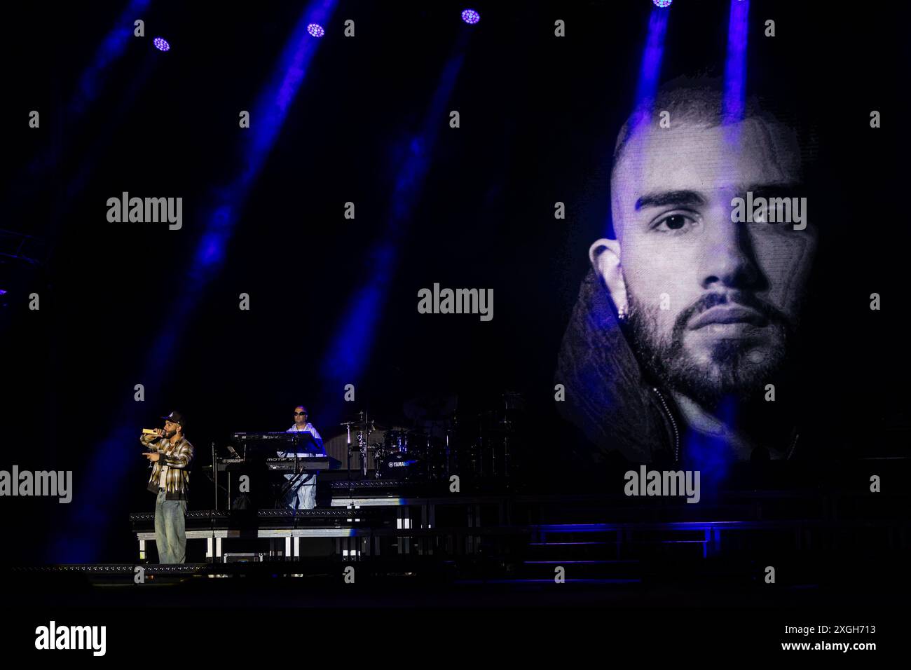 Colombian singer, Manuel Turizo, performs live on stage at the ...