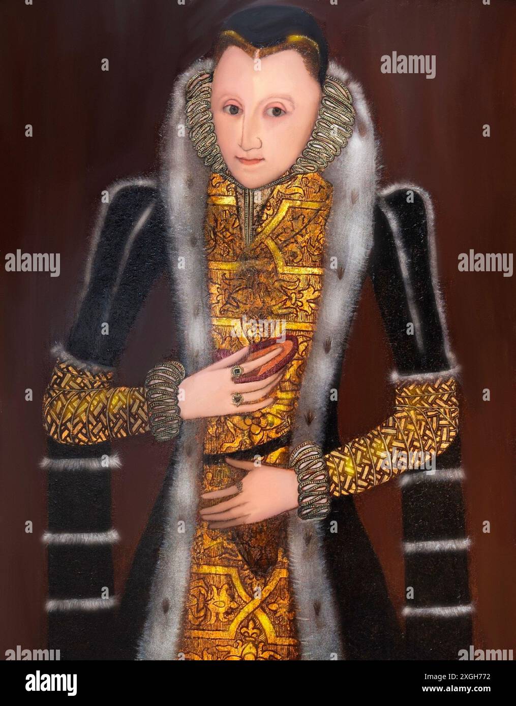 Medieval woman portrait art Stock Photo - Alamy