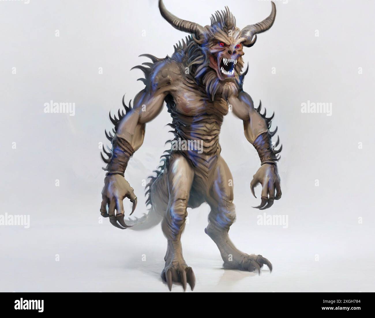 Evil Wendigo / Jersey Devil Cryptid illustration Stock Photo - Alamy