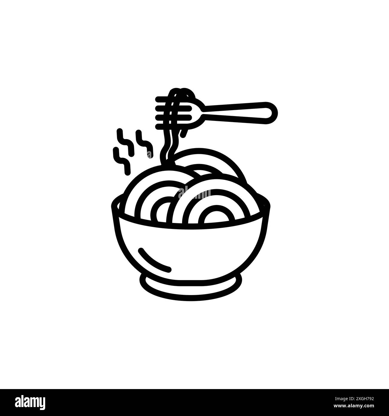 Noodles icon vector logo set collection or bundle pack group Stock ...