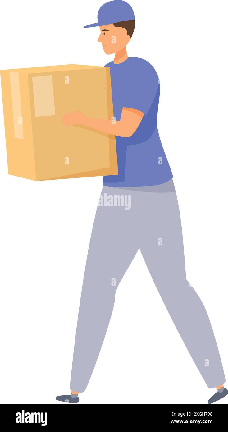 Man as a shipping employee Stock Vector Images - Alamy