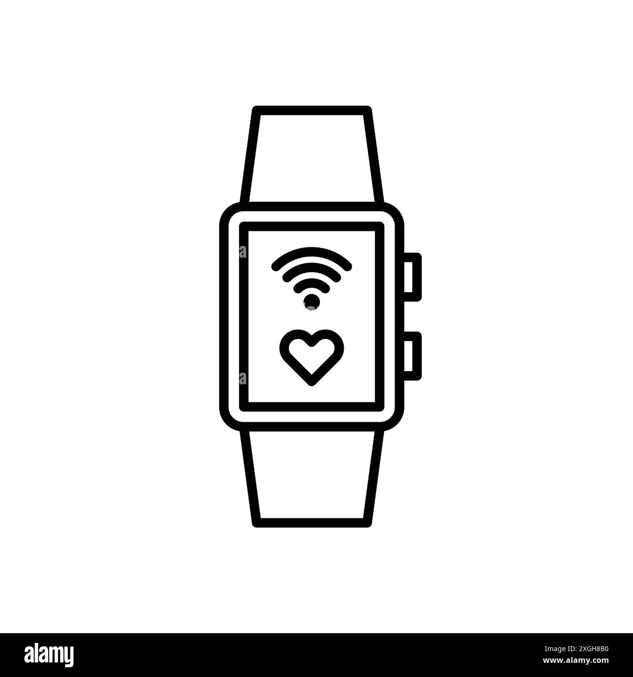 Smartwatch icon vector logo set collection or bundle pack group Stock ...