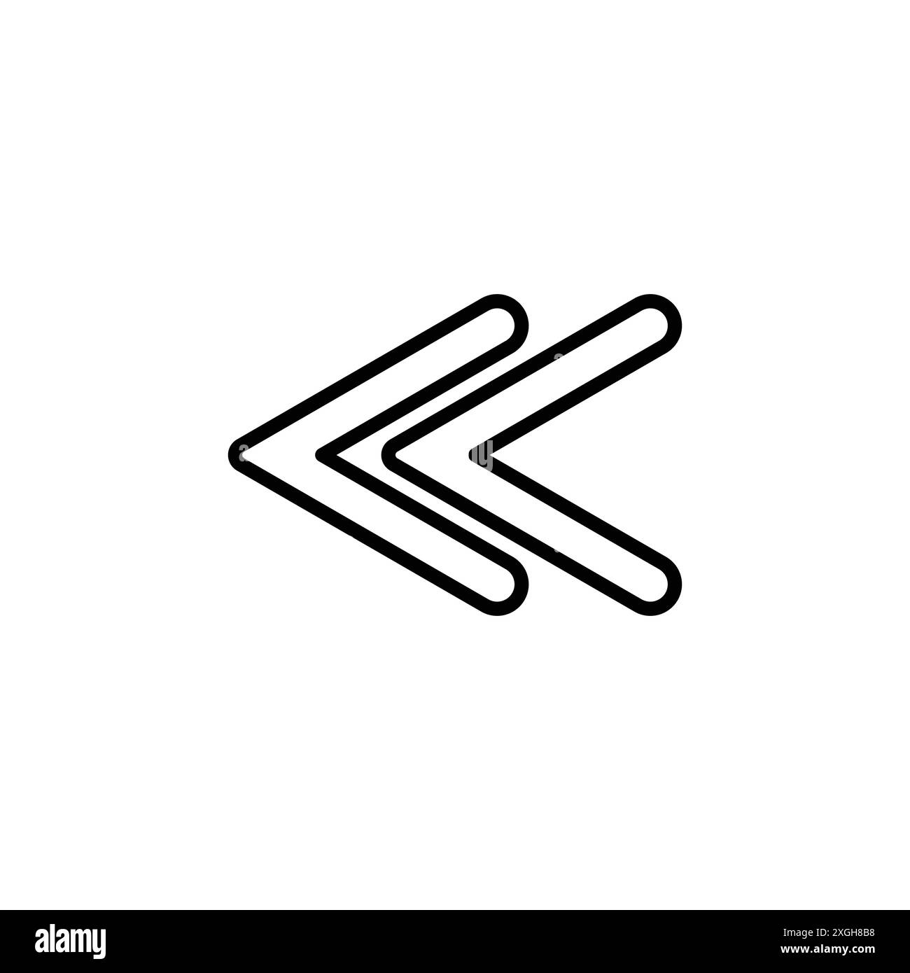 Rewind icon Stock Vector Images - Alamy