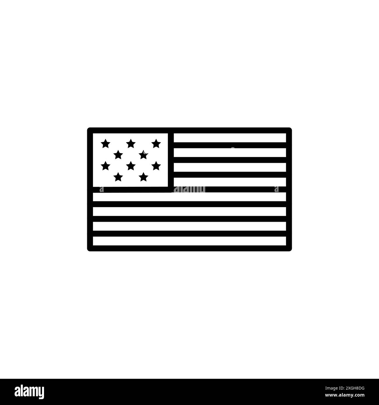 USA flag icon vector logo set collection or bundle pack group Stock ...