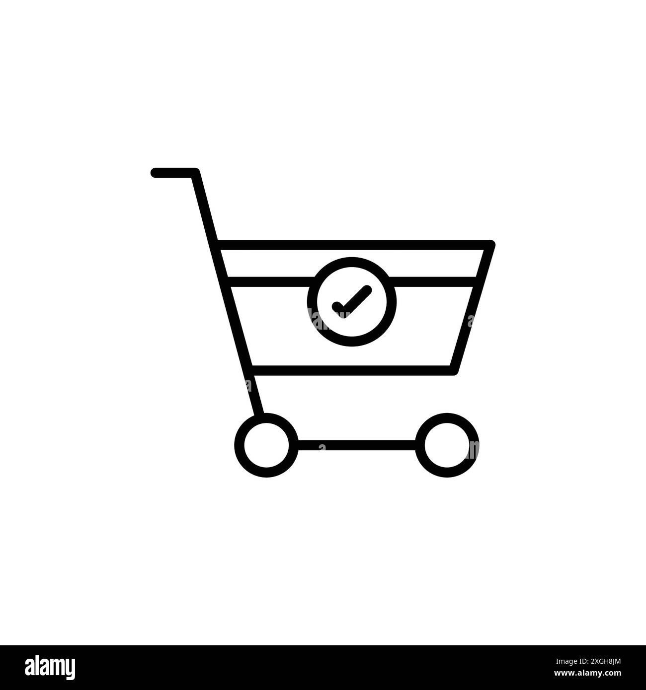 Shopping cart check icon vector logo set collection or bundle pack ...